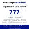 Significado del Número 777. Mensajes de ver el Número 777 | Numerología 777
