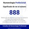 Significado del Número 888. Ver el Número 888. Numerología 888